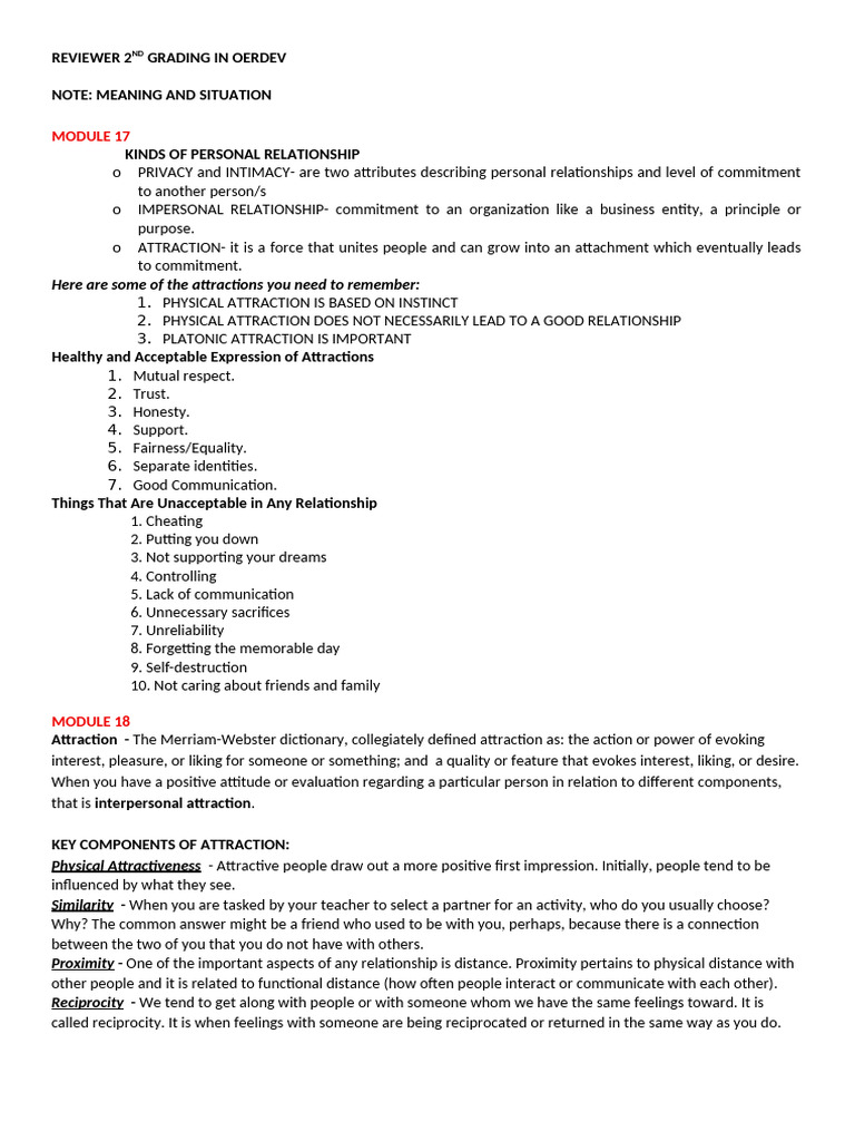 Reviewer 2nd Grading Perdev | PDF | Family | Parent