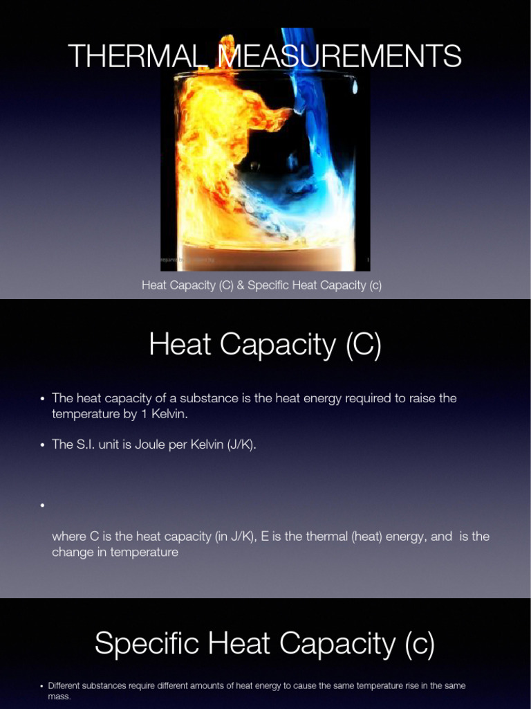 Understanding Heat Capacity and Measurement | PDF | Heat Capacity | Heat