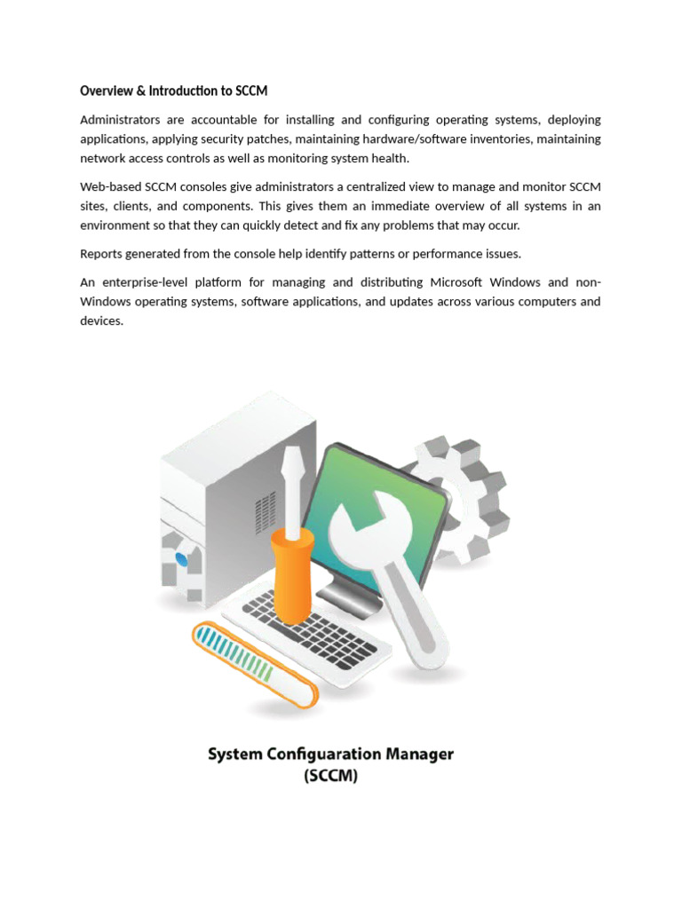 Overviewof SCCM | PDF | Microsoft Windows | Cloud Computing