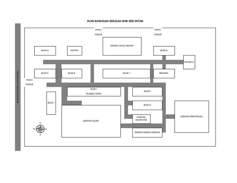 Plan Kawasan Sekolah SMK Seri Intan | PDF