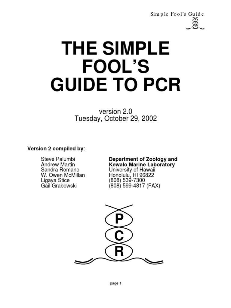 PCR Guide | Primer (Molecular Biology) | Nucleic Acid Thermodynamics ...