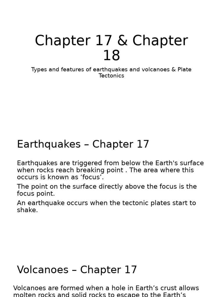 Chapter 17 & Chapter 18 | PDF