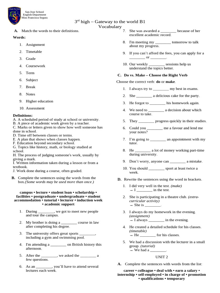 Vocabulary for High School English | PDF | Linguistics