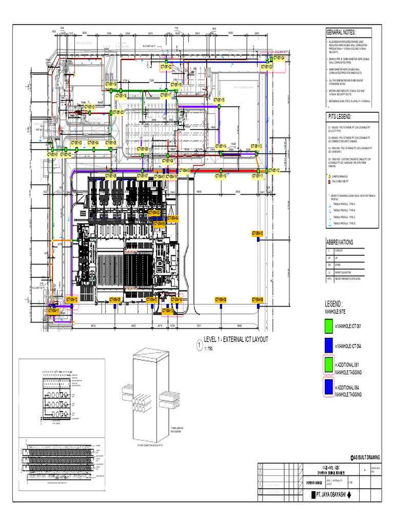 ICT Manhole Layout and Specifications | PDF