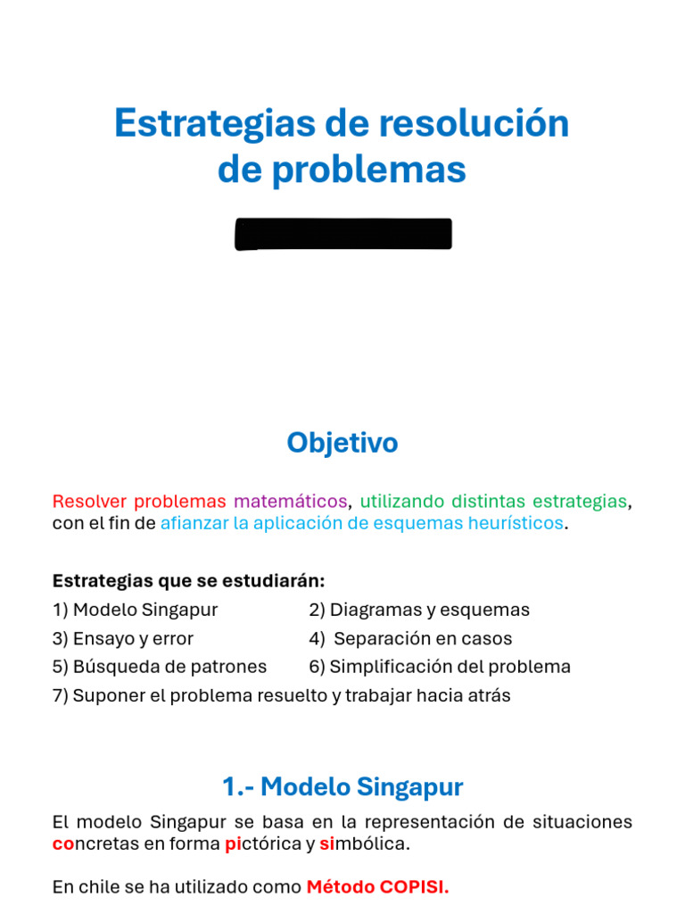 Estrategias para Resolver Problemas Matemáticos | PDF | Ecuaciones ...