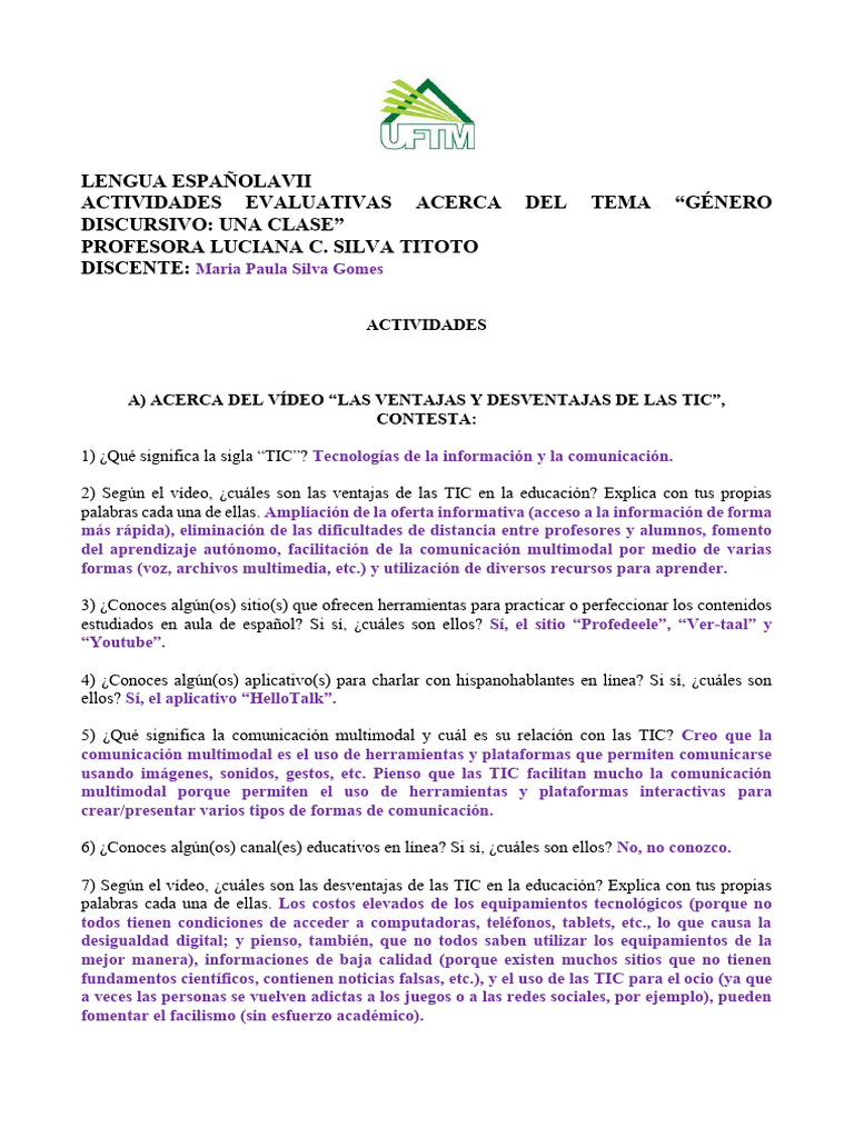 Ventajas y Desventajas de las TIC en Educación | PDF | Tecnología de ...