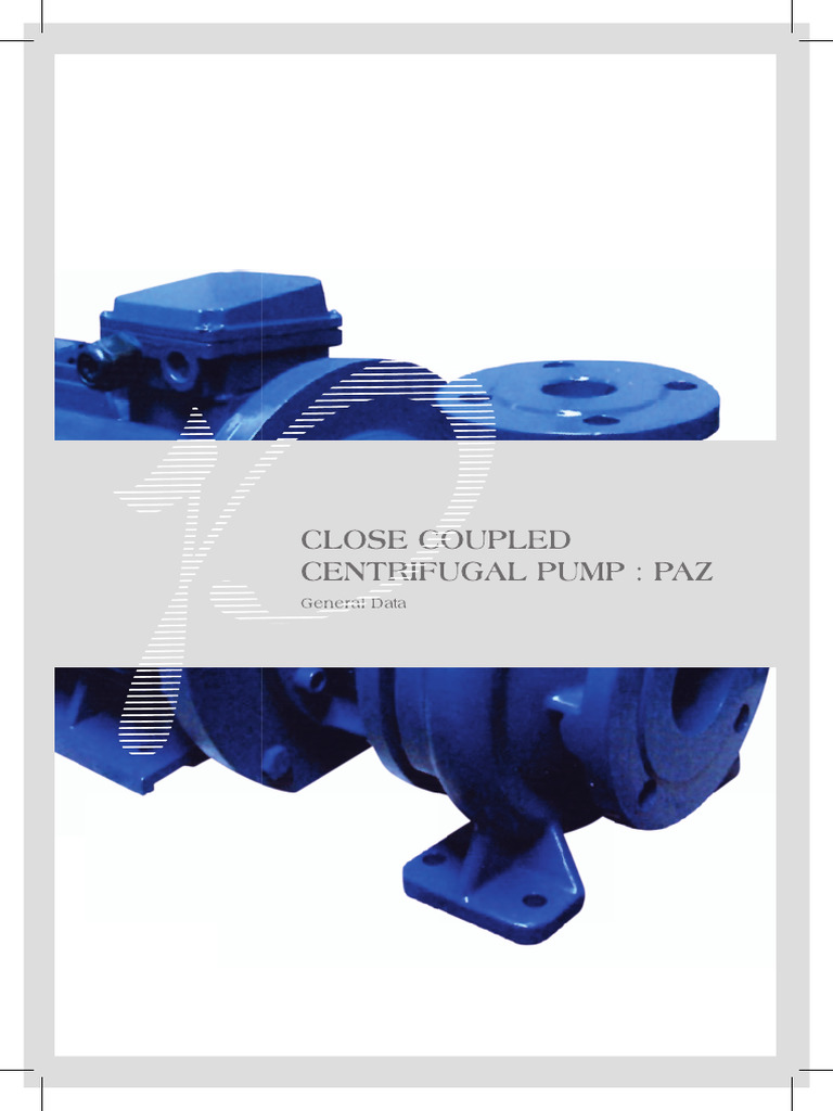 PAZ - Series (Closed Couple Centrifugal Pump) | PDF