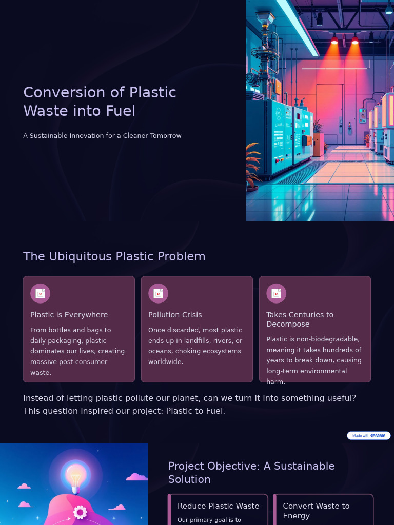 Conversion of Plastic Waste Into Fuel | PDF | Plastic | Waste