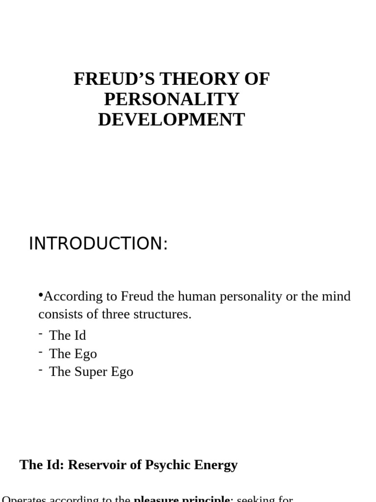 Freud's Personality Development Theory | PDF | Psychological Concepts ...