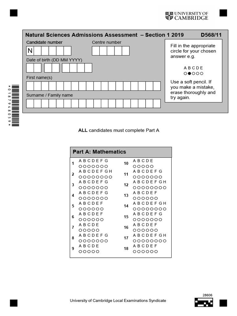 NSAA 2019 Assessment Document | PDF | Student Assessment And Evaluation ...
