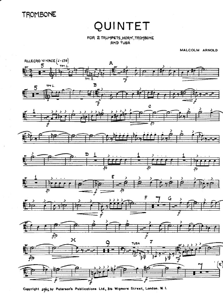 Quintet - Trombone | PDF