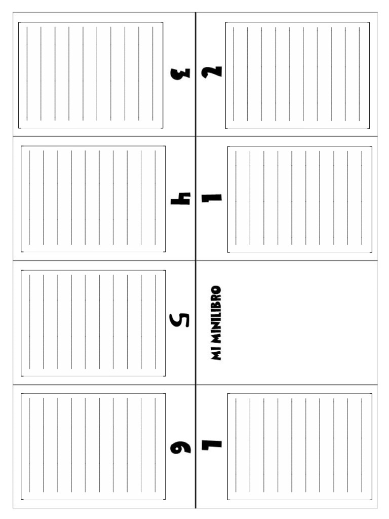 Plantilla Mini Libro | PDF