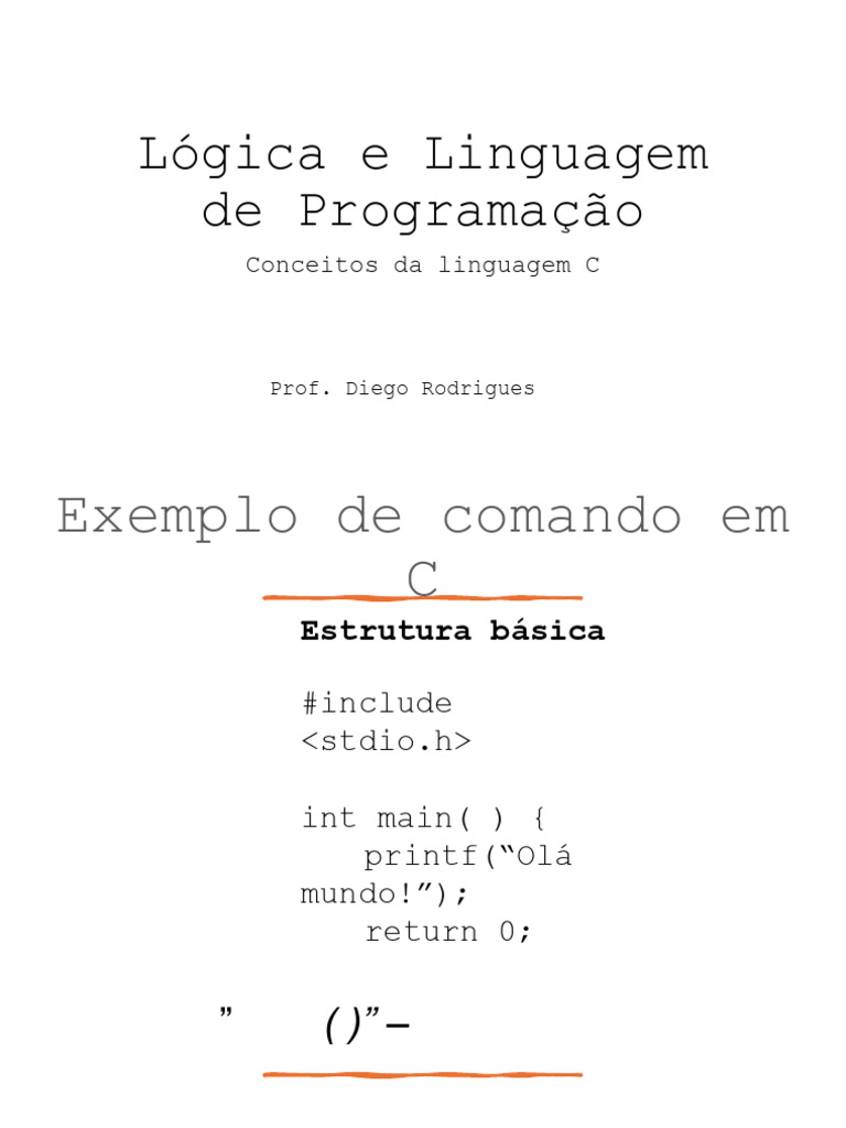 Comandos printf e scanf na Linguagem C | PDF | String (Ciência da ...