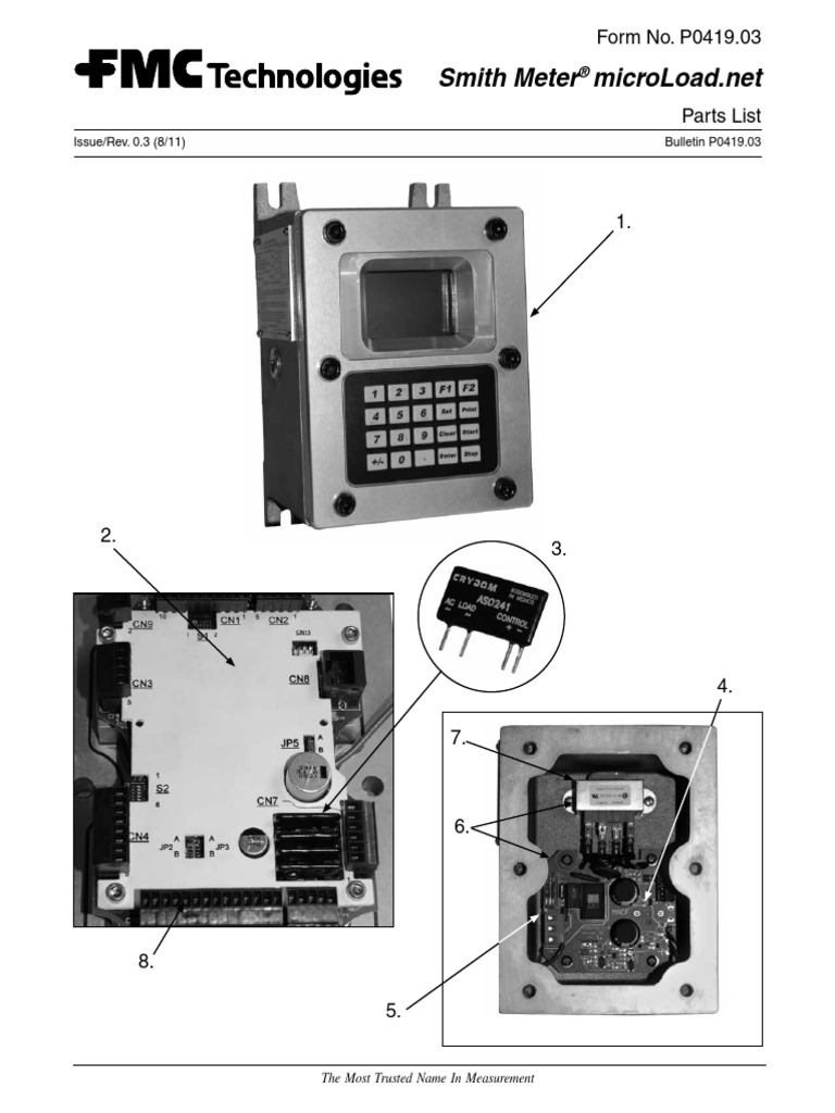 Smith Meter Parts List Overview | PDF | Chess Theory | Chess
