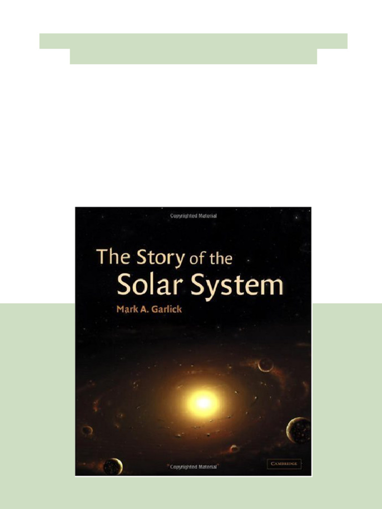 Garlick The Story of The Solar System First Edition. Edition Mark A ...