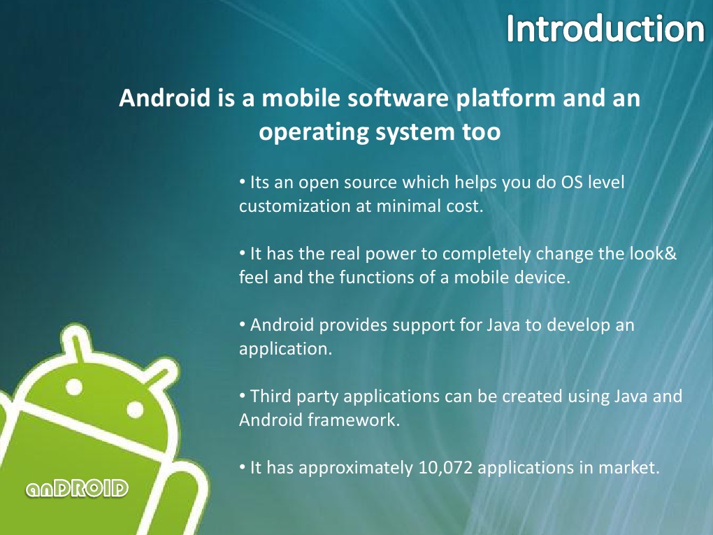 Android Is A Mobile Software Platform and An Operating System Too | PDF