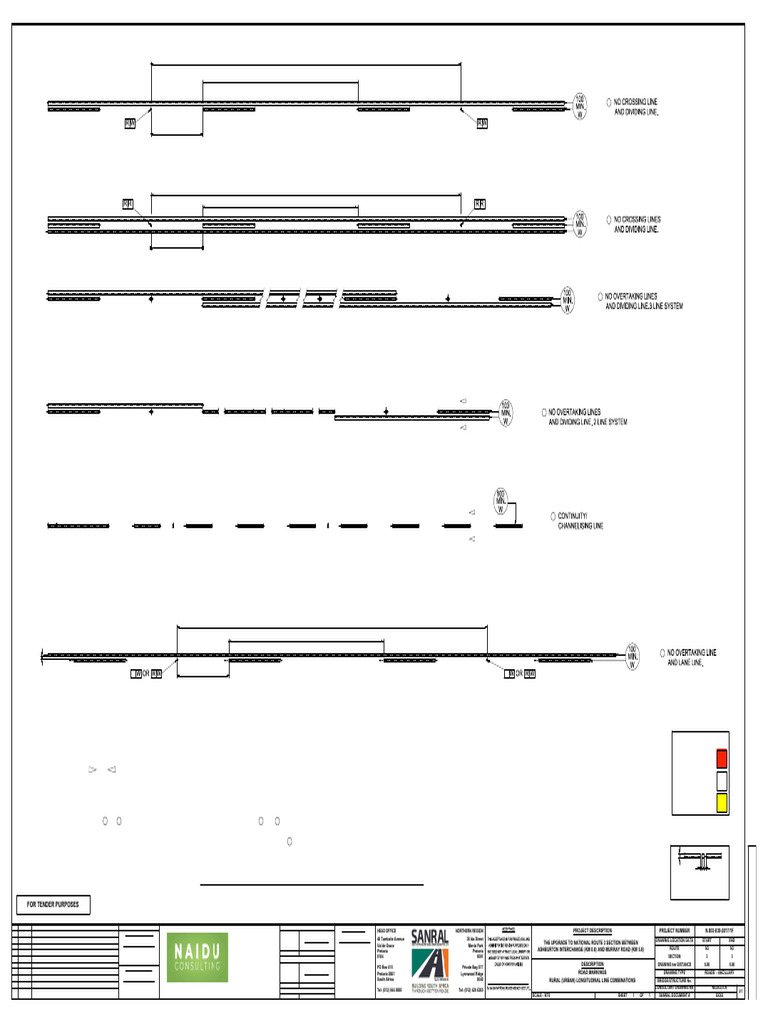 Longitudinal Line Combinations & Types - Road Markings and Road ...