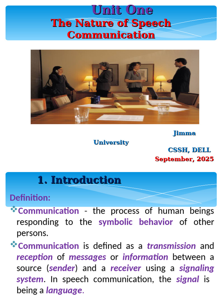 Understanding Speech Communication Basics | PDF | Communication | Books