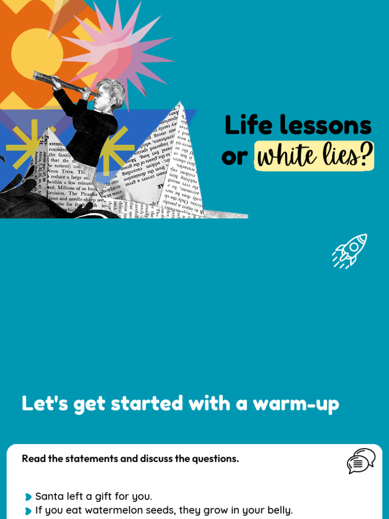 Life Lessons and White Lies for Parents | PDF | Lie | Vocabulary