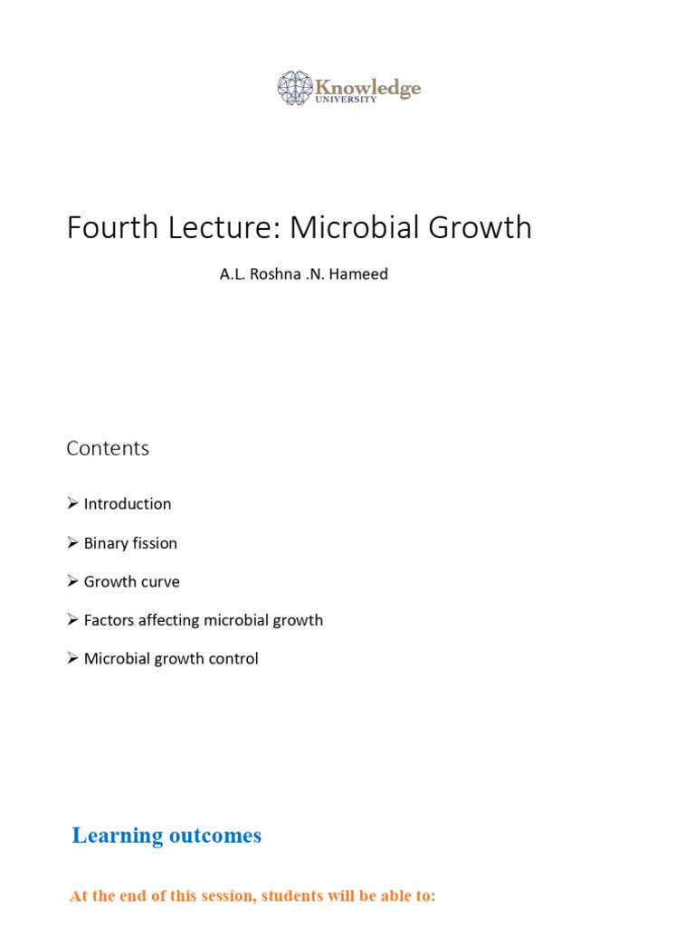 Understanding Microbial Growth Dynamics | PDF | Cell Growth | Microorganism