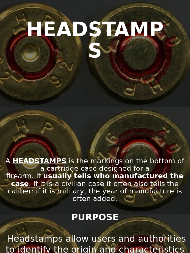 Head Stamps | PDF | Cartridge (Firearms) | Flight