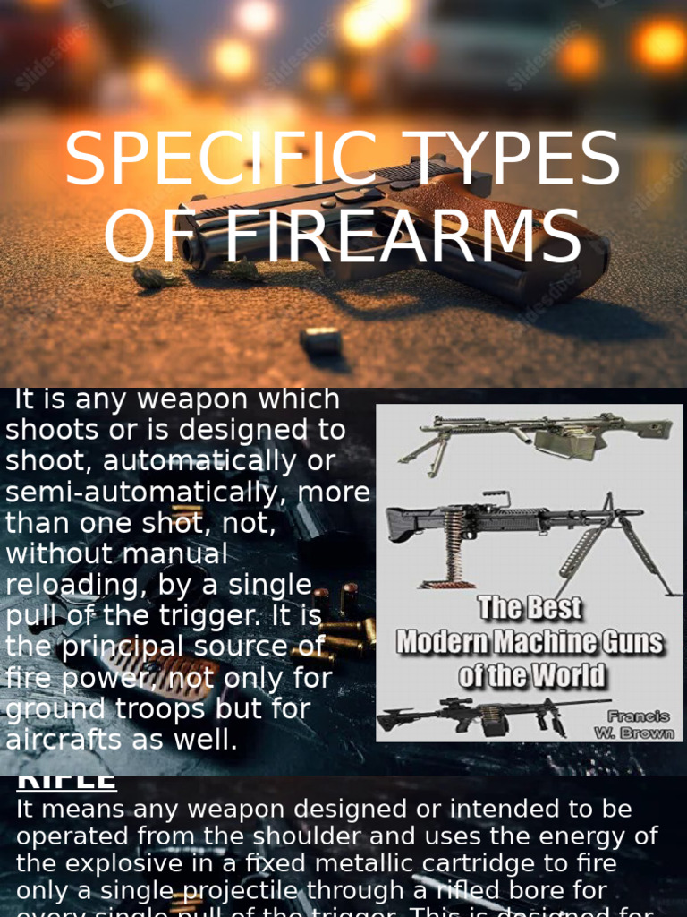 Overview of Firearm Types | PDF | Gun Barrel | Revolver