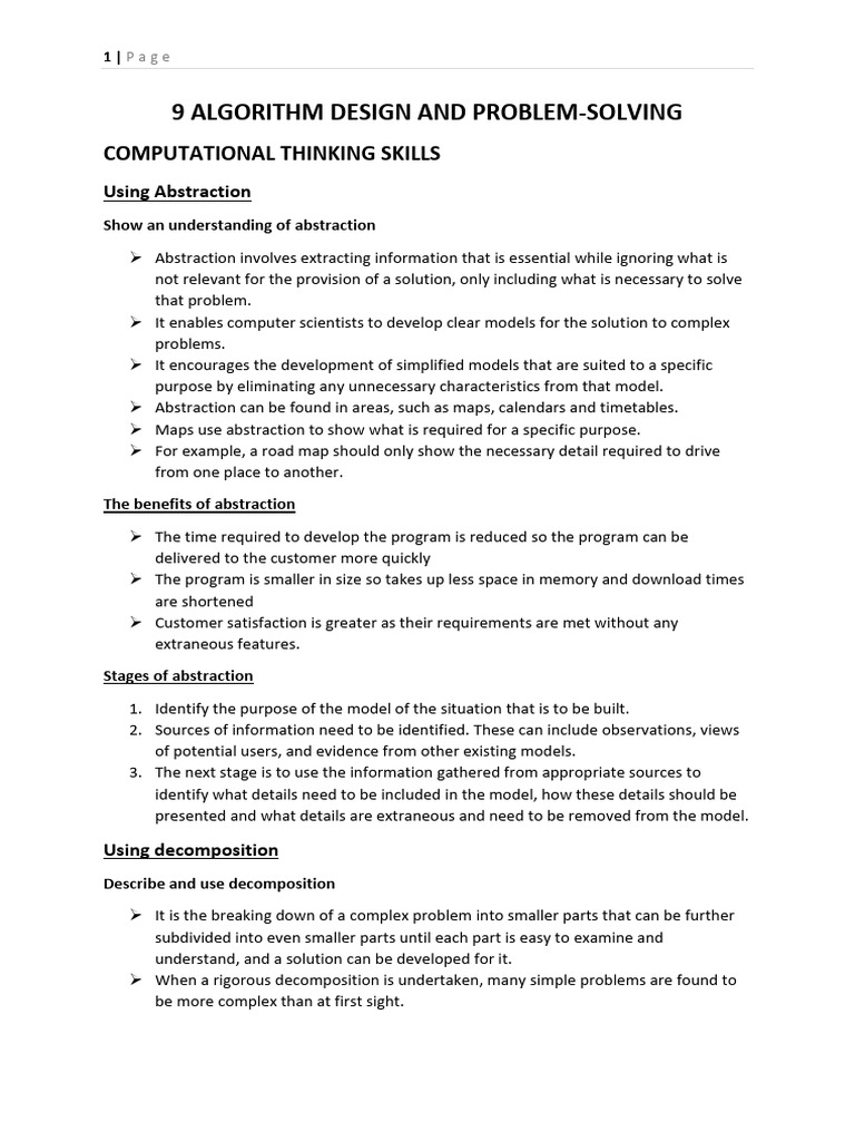 9 Algorithm Design and Problem | PDF | Control Flow | Algorithms