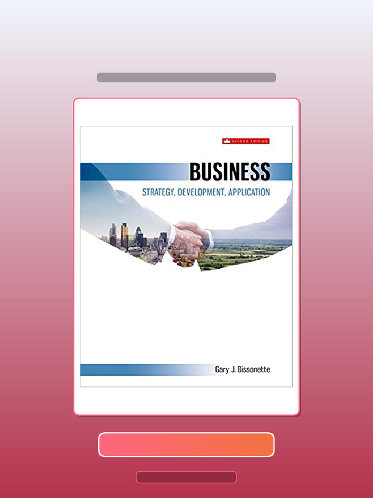 Answers for Business Strategy Development Application 2nd Canadian ...