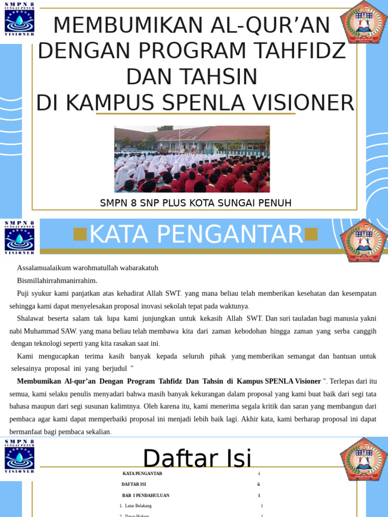 Program Tahfidz dan Tahsin di SPENLA | PDF