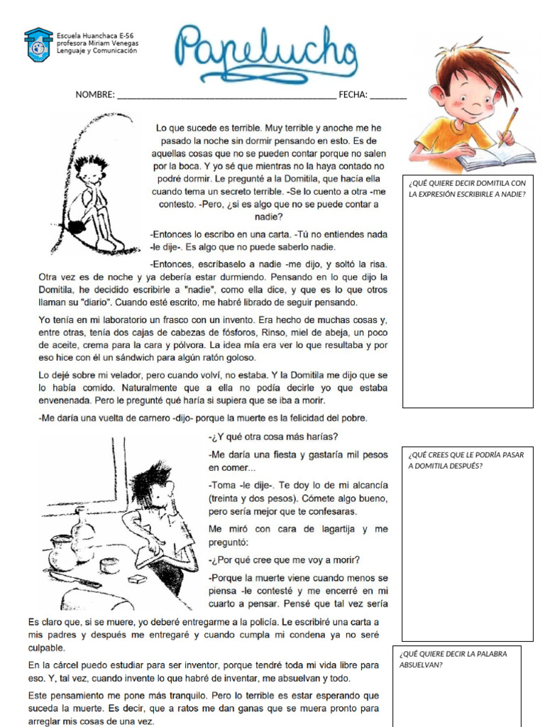 Guía Papelucho | PDF