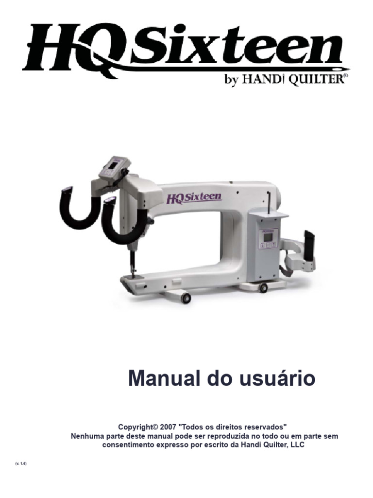 Manual do Usuário HQ Sixteen™ 1.6 | PDF | Conector elétrico | Laser