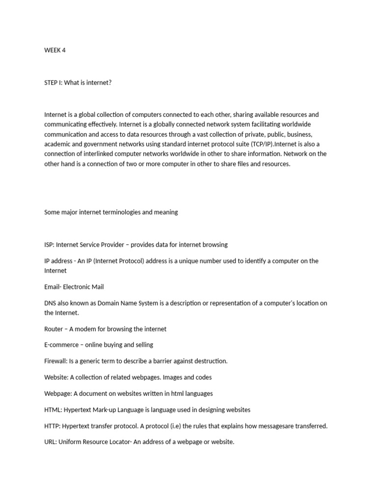 Computer Note | PDF | Internet | World Wide Web