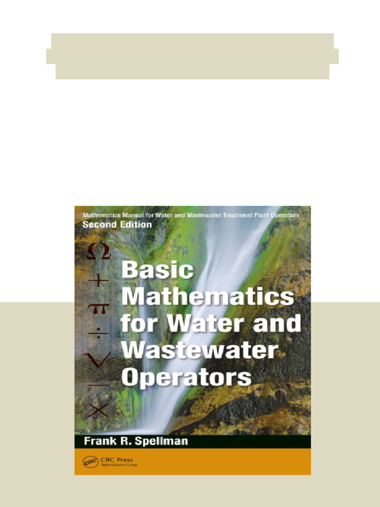 Mathematics Manual for Water and Wastewater Treatment Plant Operators ...