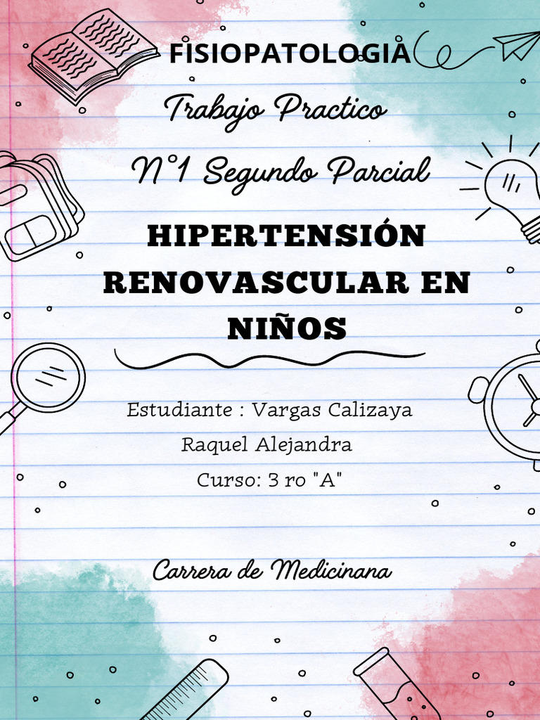 Documento A4 Portada Carátula de Propuesta Creativa Doodle Acuarela ...