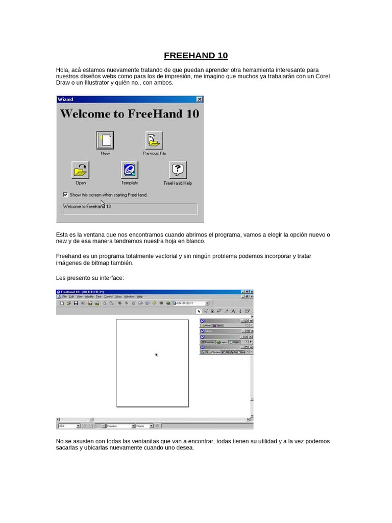 Curso de Freehand 10: Herramientas y Efectos | PDF | Ilustrador Adobe ...