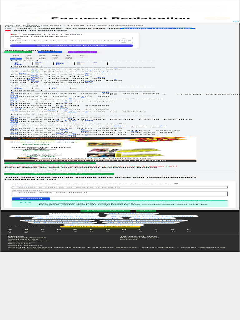 Hiru Mal Chords and Lyrics by Artist Ruwan Hettiarachchi | PDF | European Musical Instruments ...