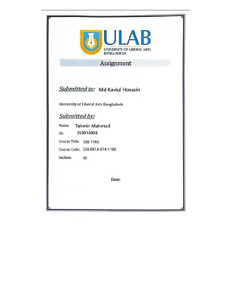 Coding Assignment 01 | PDF