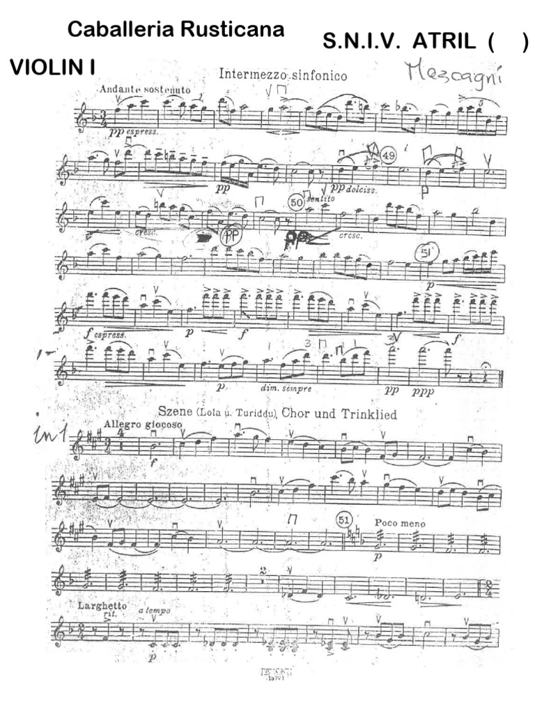 Violin 1 | PDF