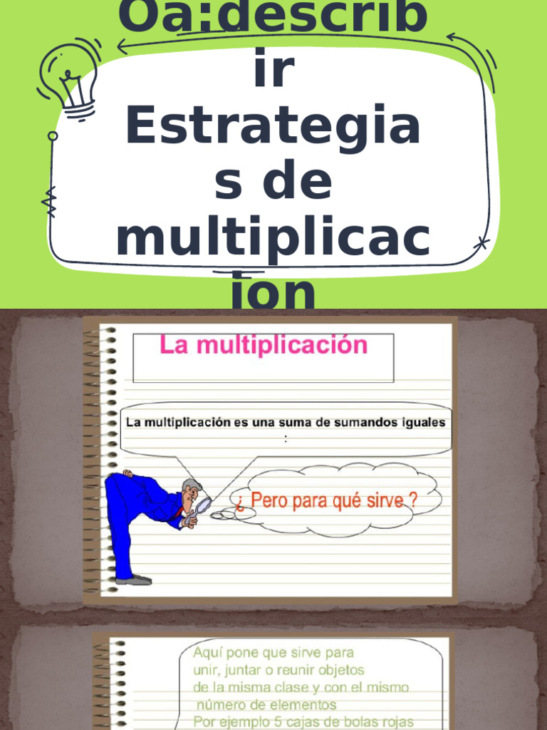 Estrategias Multiplicacion Primer Bloque | PDF