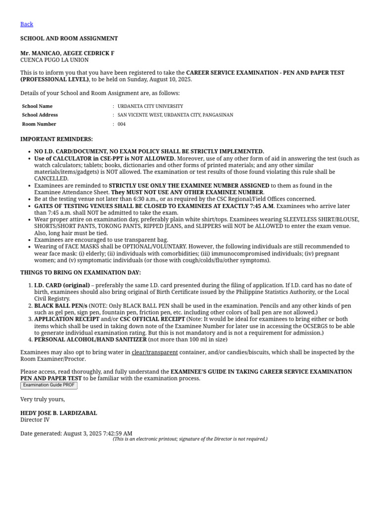 School Assignment for CSE Exam 2025 | PDF