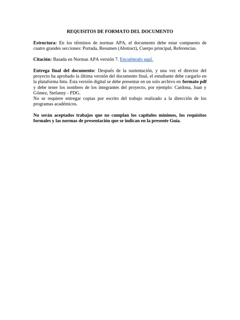 Requisitos de Formato APA para Documentos | PDF | Presupuesto ...