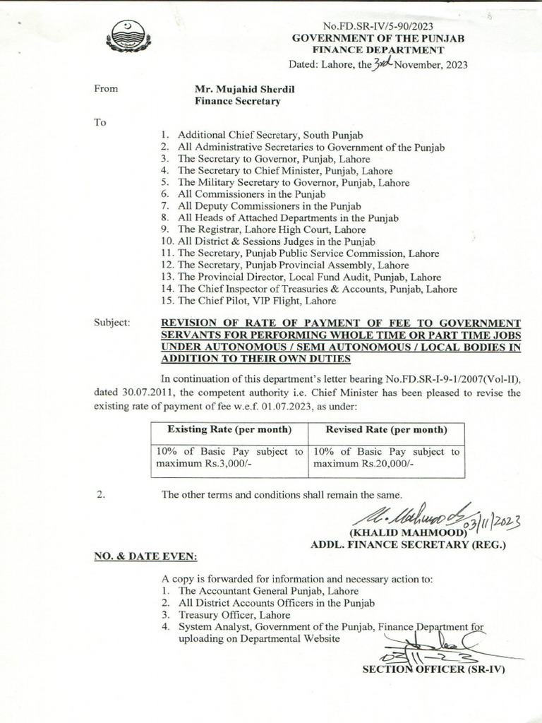 Additonal Charge Allowance | PDF