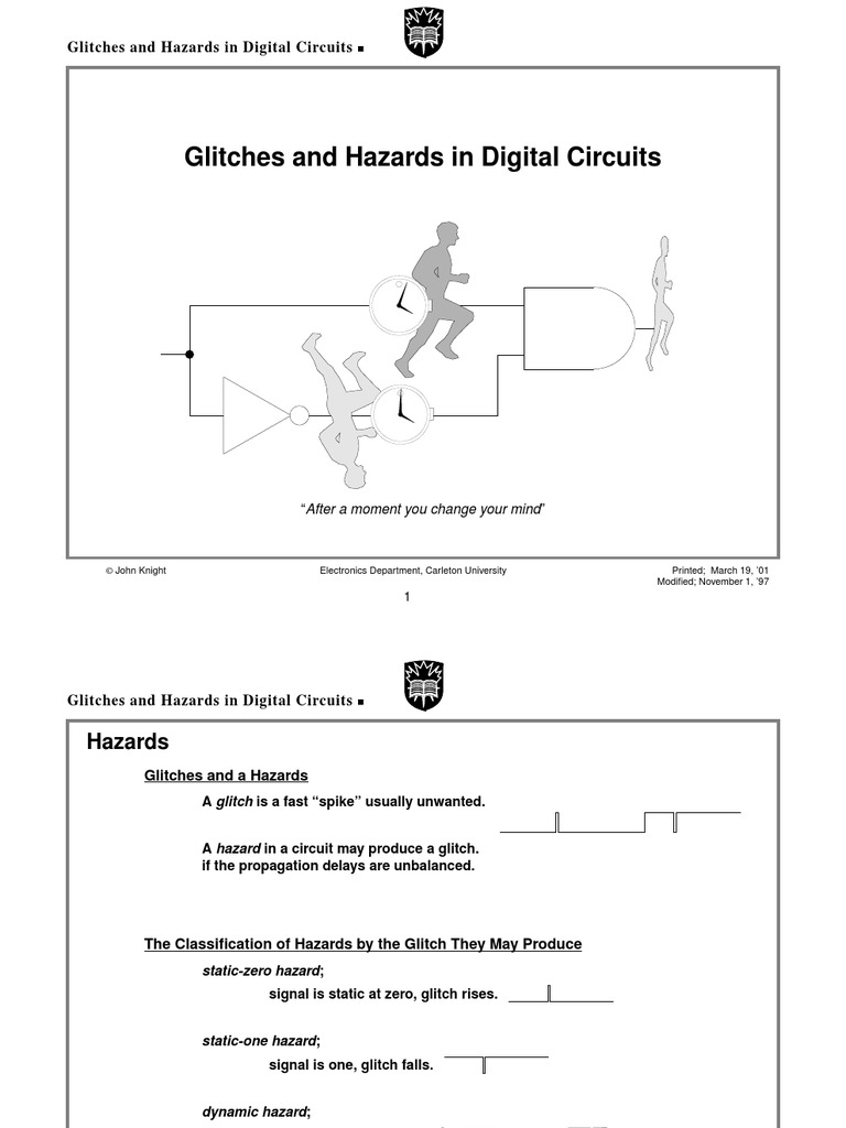 Hazards | PDF | Electronic Circuits | Digital Electronics