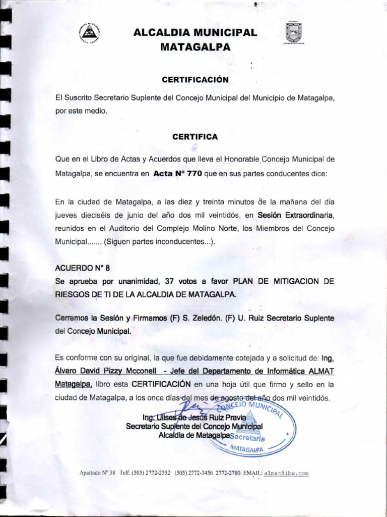 Certifica C I Ones | PDF