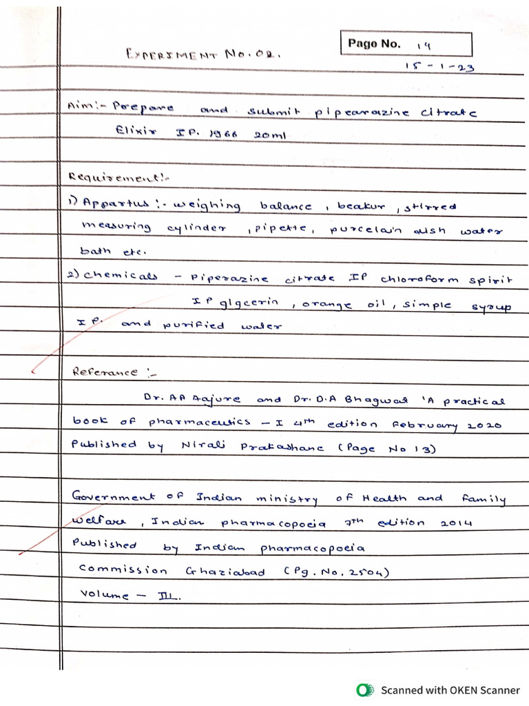 P'Ceutics Powder Practical | PDF