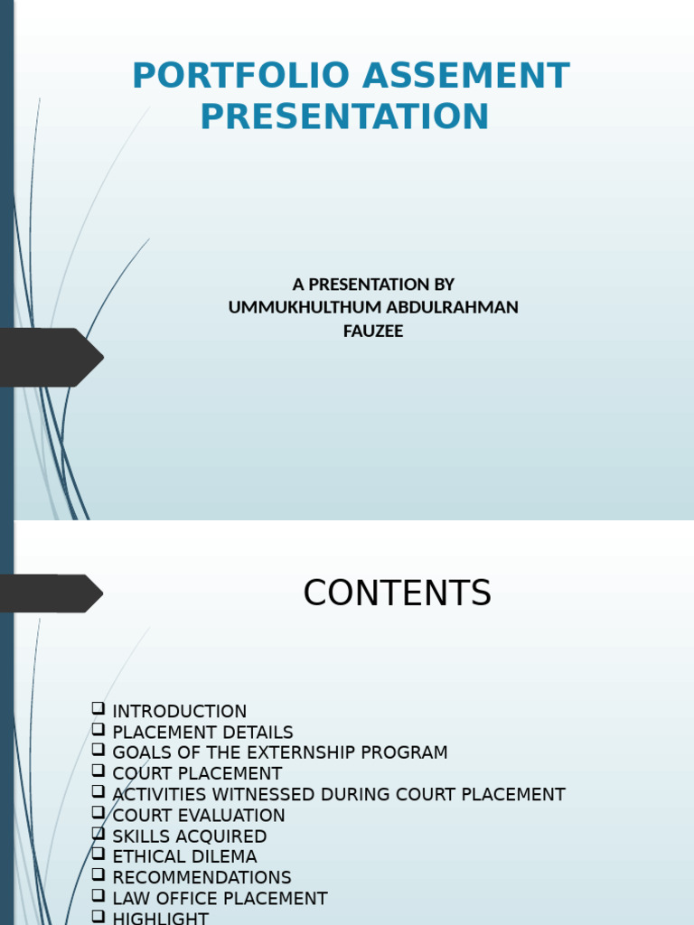 Ummu Portfolio Assessment | PDF | Justice | Crime & Violence