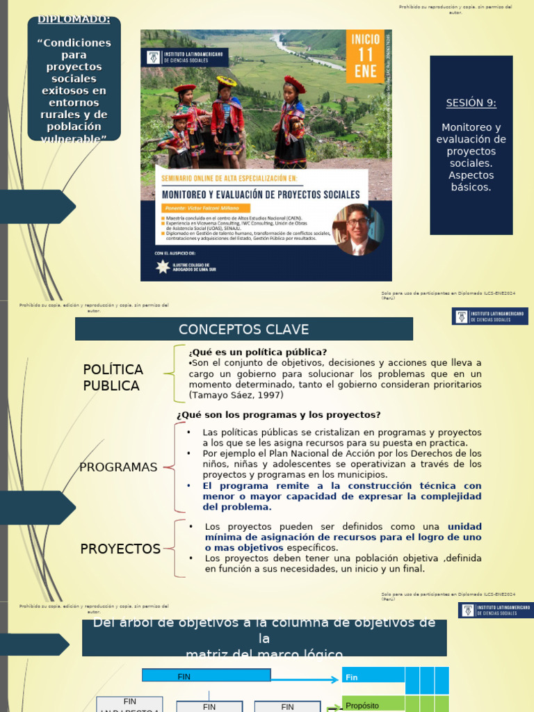 Monitoreo y Evaluación de Proyectos Sociales | PDF | Datos | Planificación