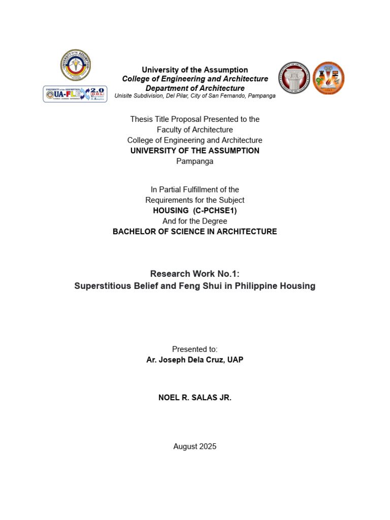 Filipino Superstitions in Housing Design | PDF | Qi | Feng Shui