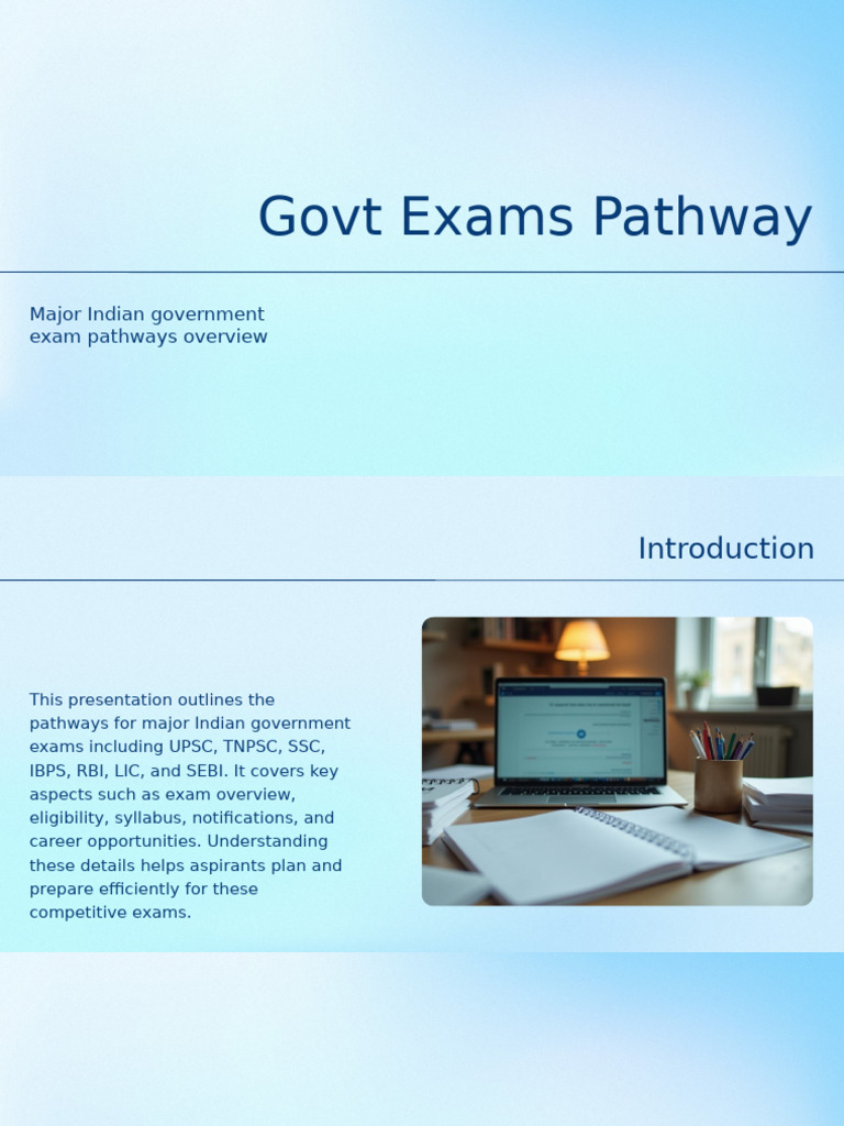 Govt Exams Pathway | PDF