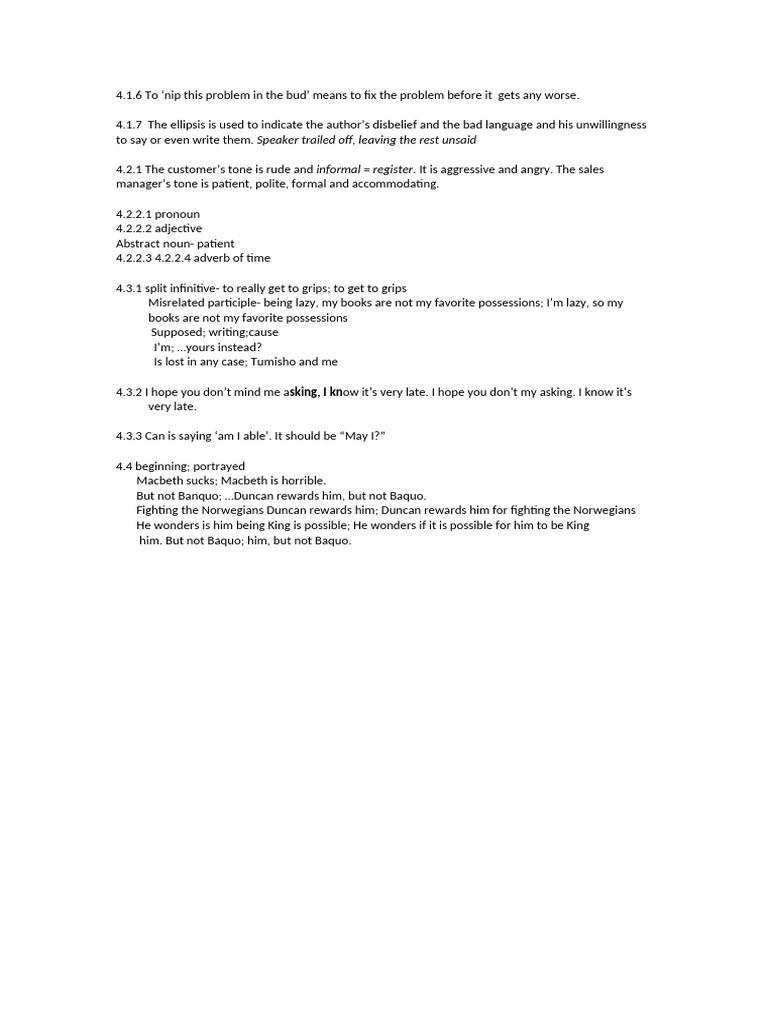 Understanding Tone and Grammar in Writing | PDF